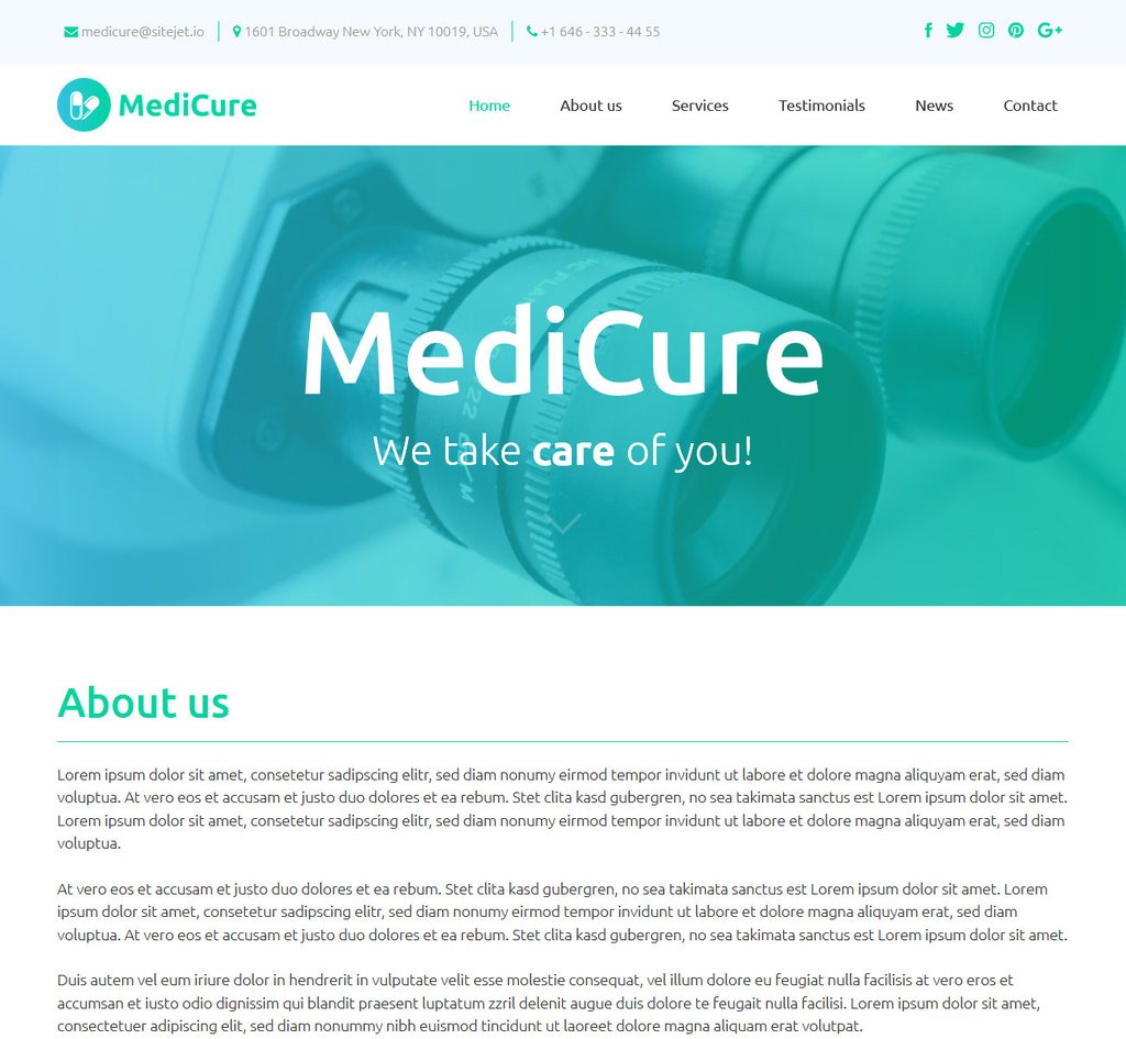 Template Showroom - Sitejet