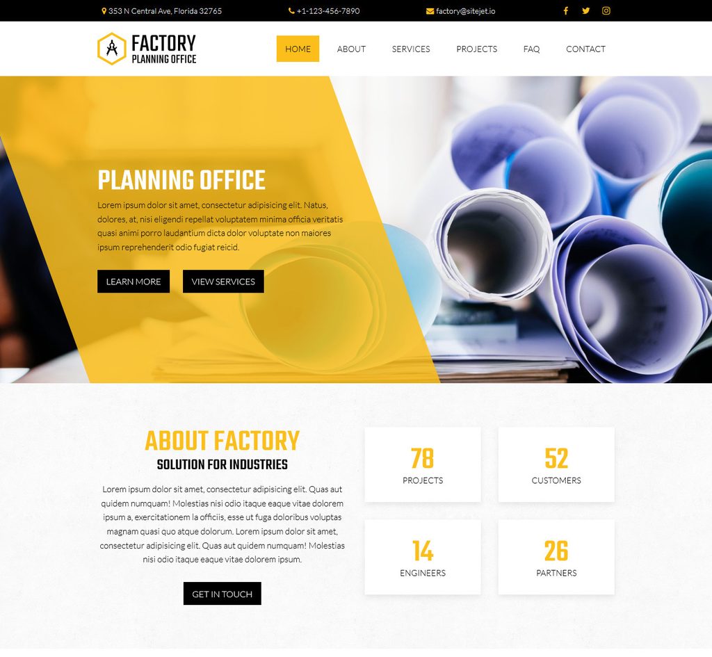 Template Showroom - Sitejet