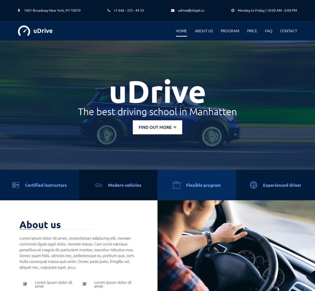 Template Showroom - Sitejet